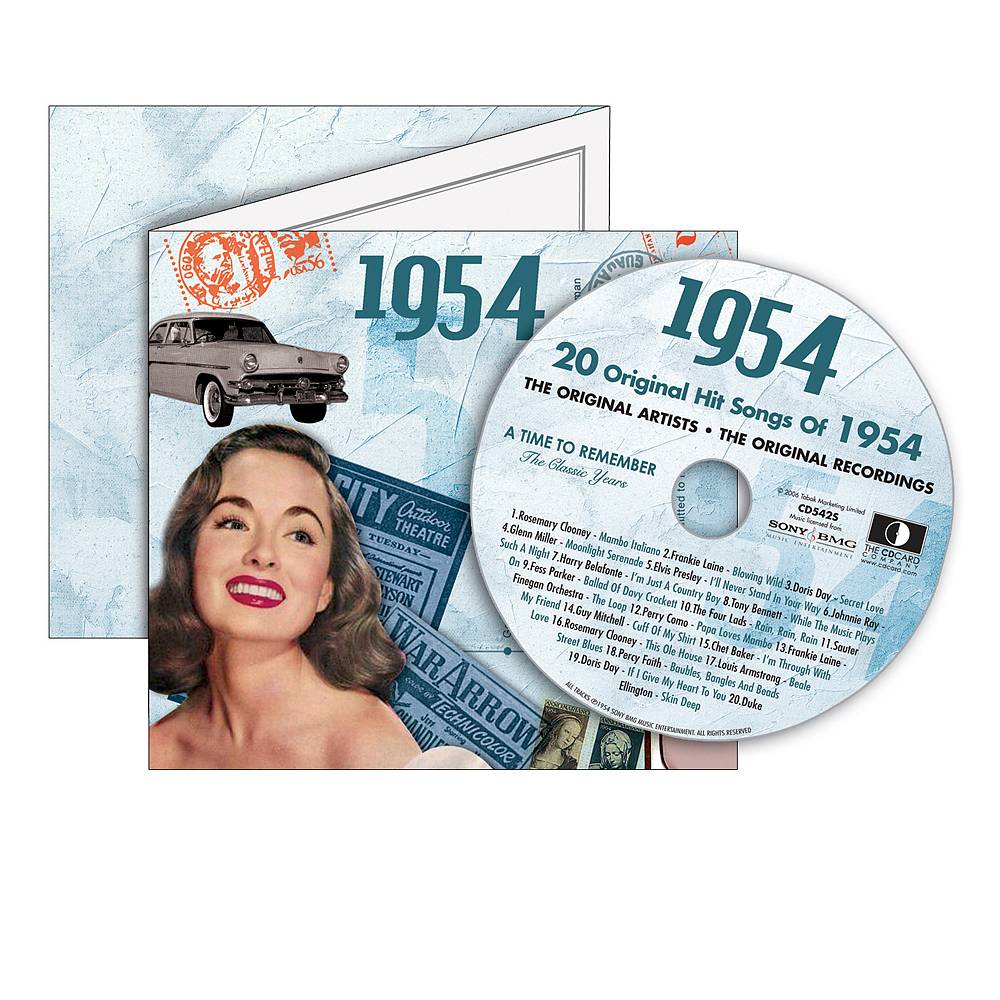 1954 Music CD Card with Envelope